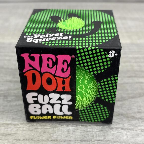 Schylling | Toys | Green Needoh Fuzz Ball Flower Power Nee Doh Squish ...